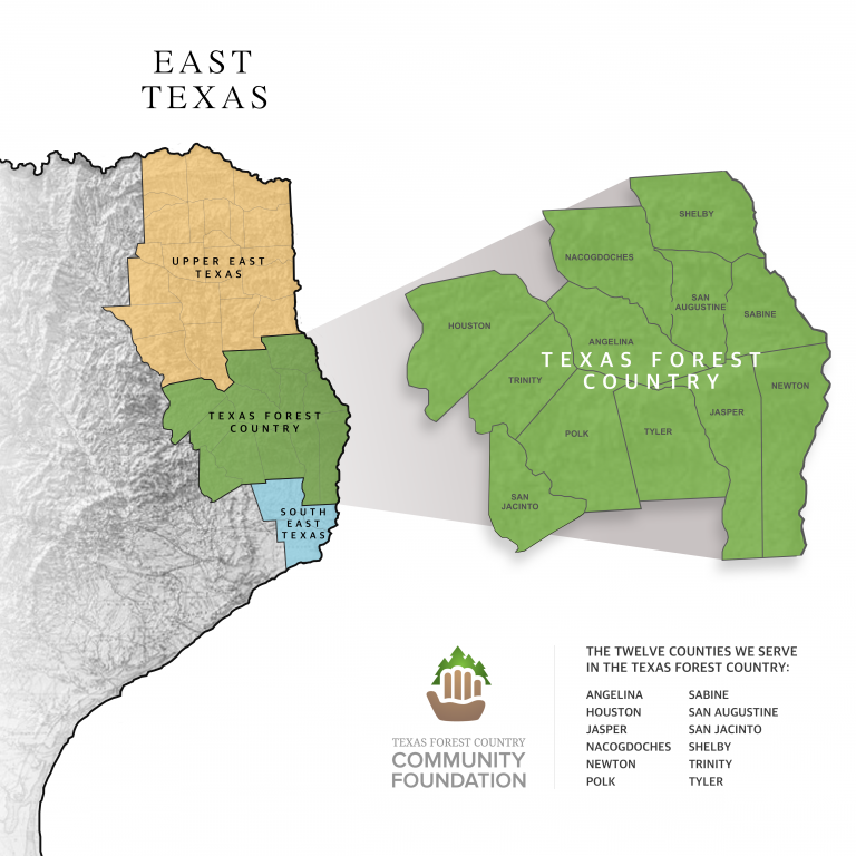 Texas Forest Country Community Foundation – We'll put giving to work!